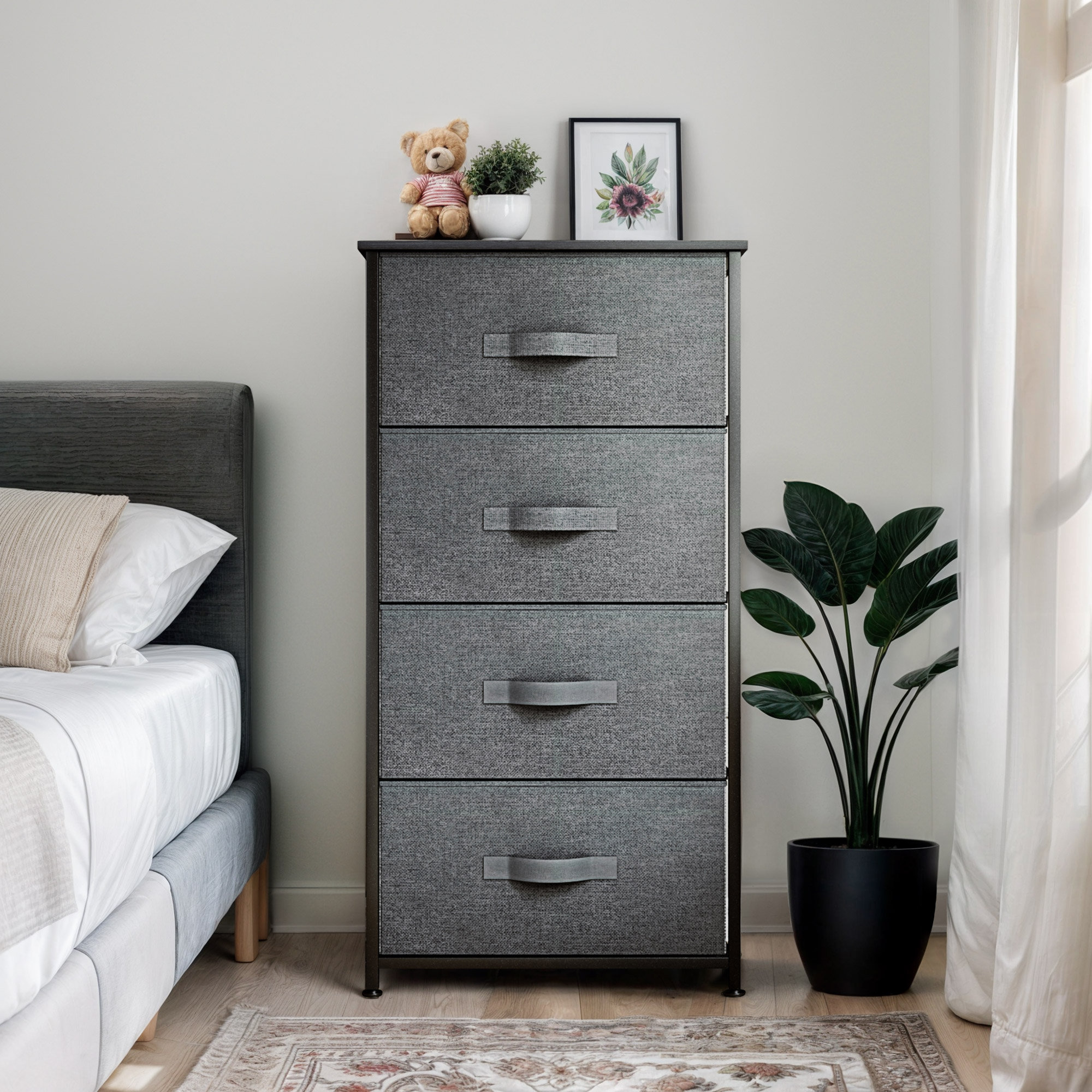Rebrilliant 4 Drawers Storage Fabric Chest - Wayfair Canada
