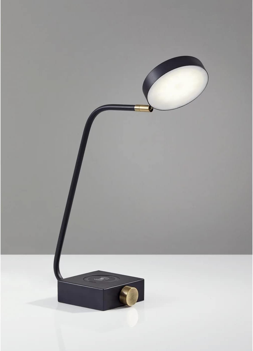 Hokku Designs Adesso Conrad LED Desk Lamp With Wireless Charging Pad ...