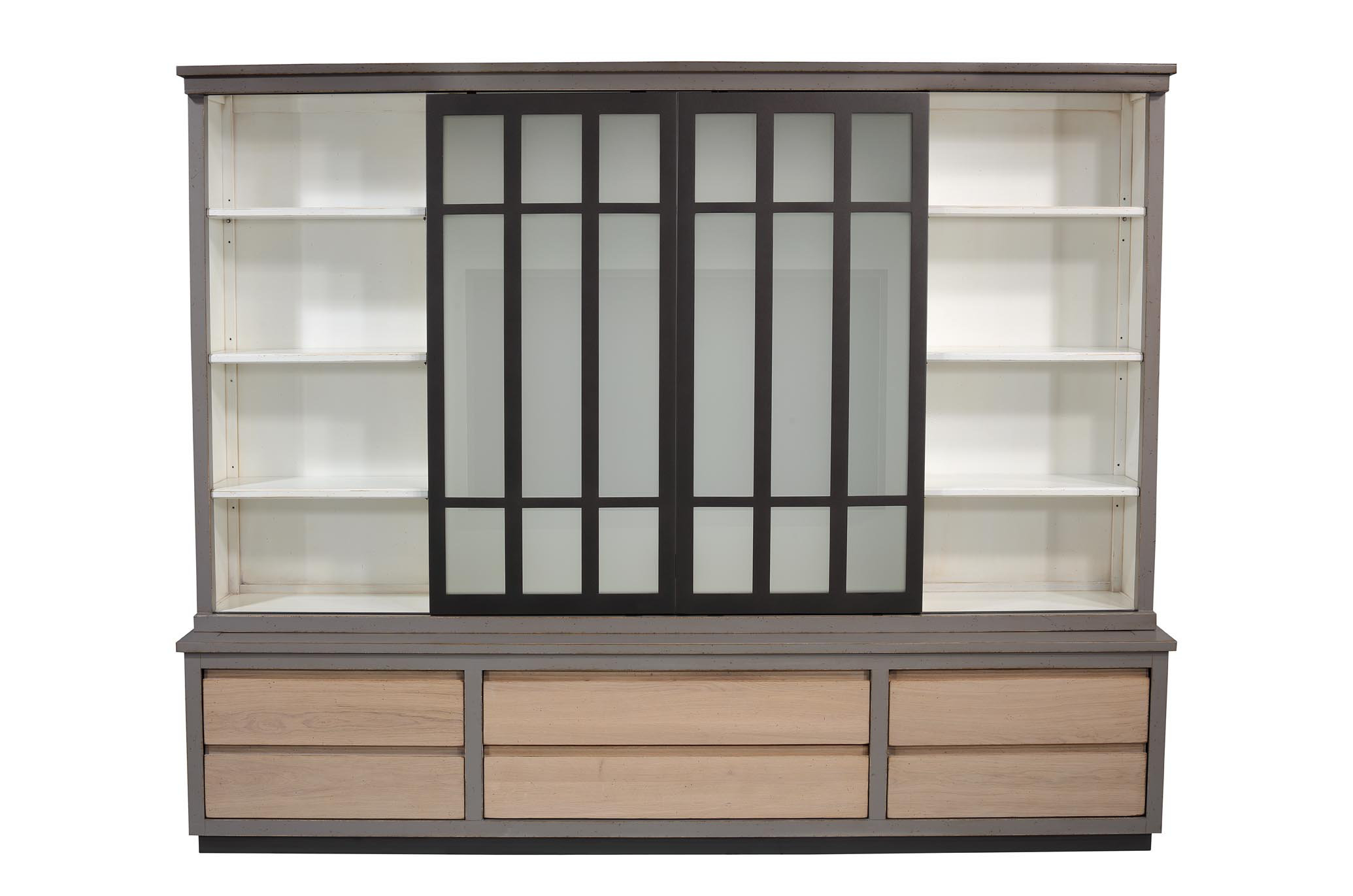 Michel Ferrand Symbiose Solid Wood Entertainment Center for TVs up to ...