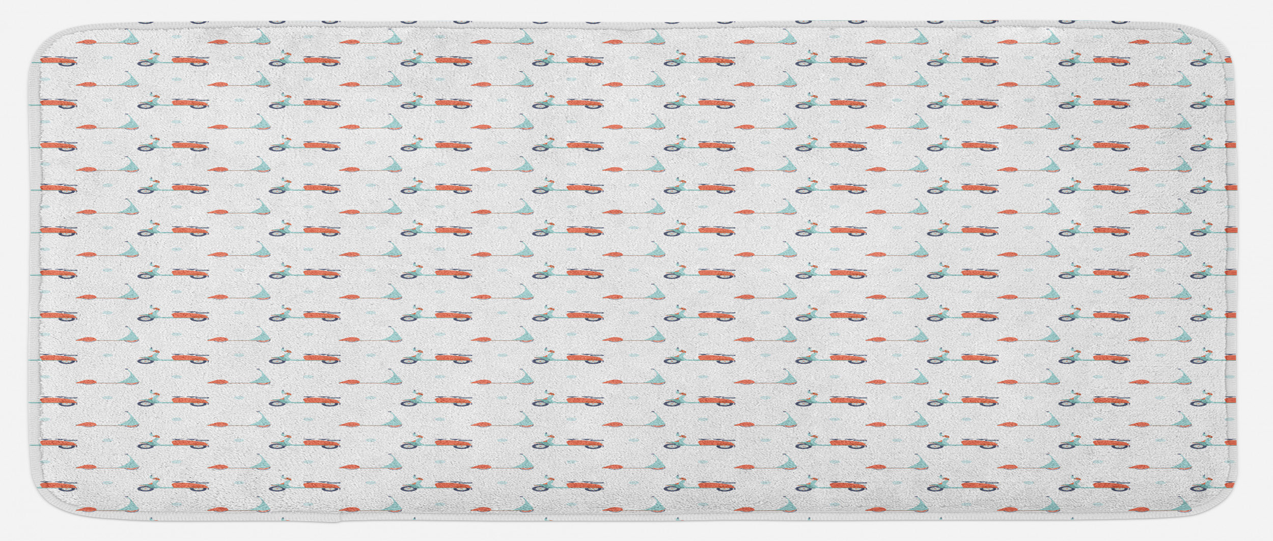 East Urban Home Pastel Colored Mopeds And Scooters With Dots Going To ...