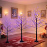 Latitude Run® 3 Piece Lighted Spooky Trees For With Purple Glow - 4ft ...