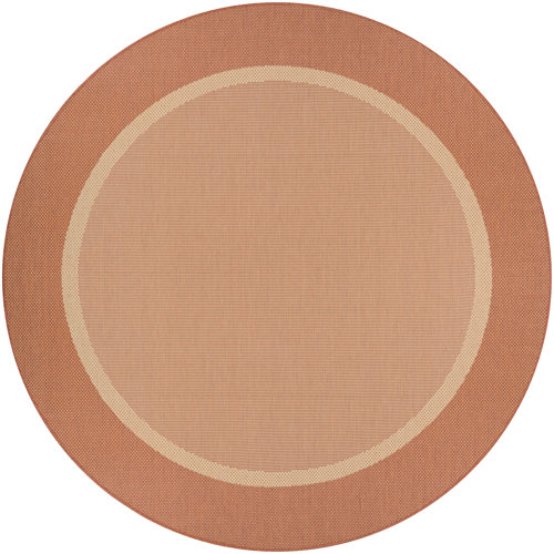 Red Round Outdoor Rugs You'll Love | Wayfair