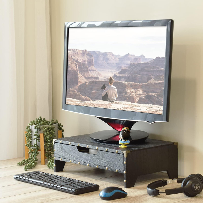 Winston Porter Endri Wood Desktop Stands For Laptop Computer | Wayfair