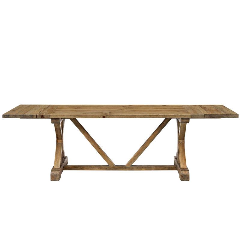 Beachcrest Home™ Den Wood Dining Table "& Reviews" | Wayfair