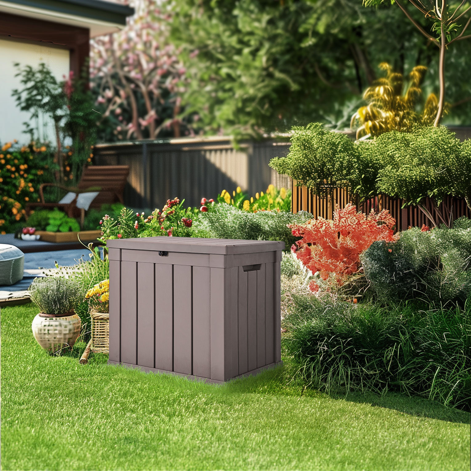 vbal Water Resistant Resin Lockable Deck Box & Reviews - Wayfair Canada
