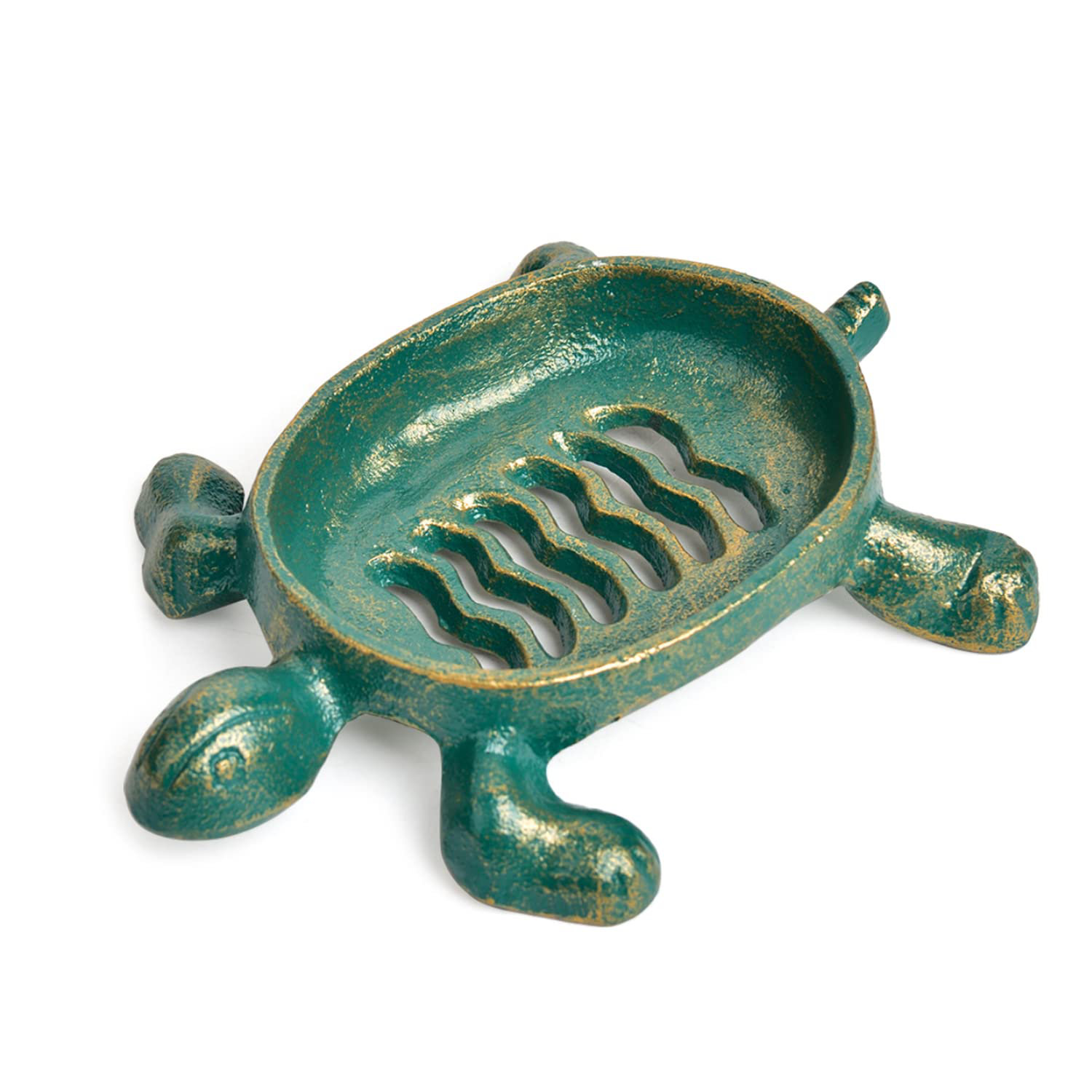 Ophelia & Co. Heavy Duty Cast Iron Drainable Soap Dish, Cute Turtle ...