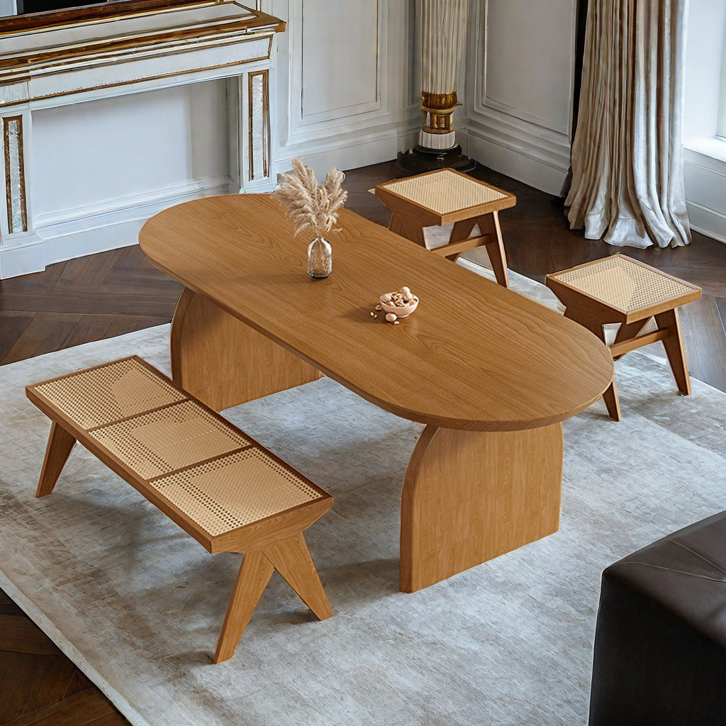 Bayou Breeze Belsy Oval Restaurant Dining Set | Wayfair