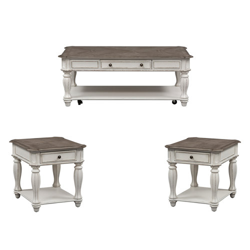 Distressed Finish Coffee Table Sets You'll Love | Wayfair