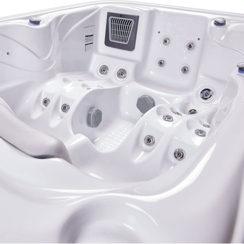 Bueno Spa Buenospa Atlanta 3-Person 37-Jets Acrylic Hot Tub with Cover ...
