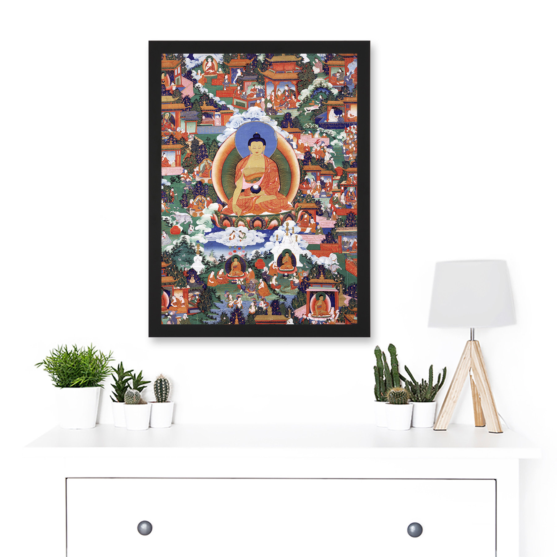 Latitude Vive Shakyamuni Buddha Avadana Legend Painting Royal Buddhism ...