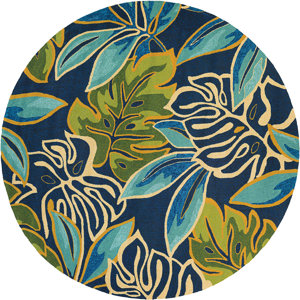 Green Round Area Rugs You'll Love | Wayfair