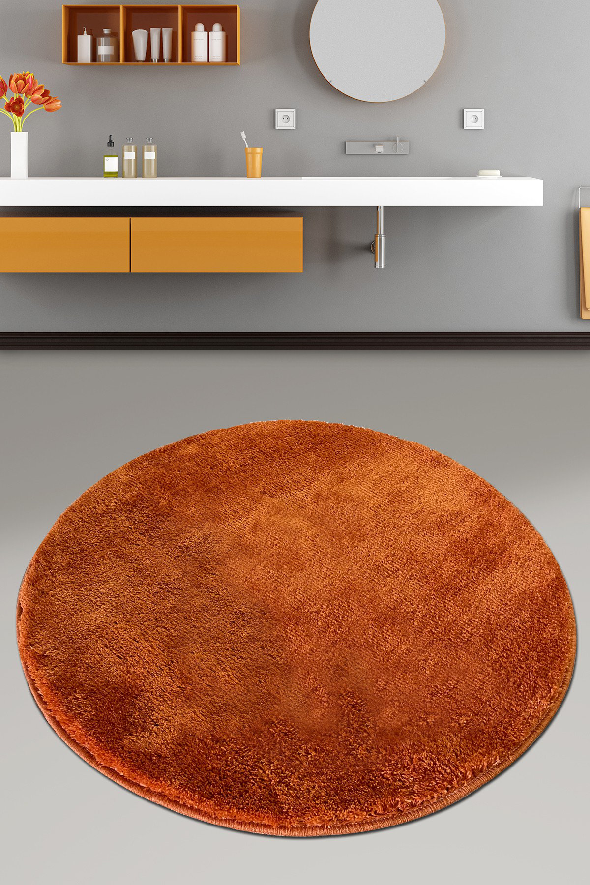 East Urban Home Aundre Solid Color Bath Rug | Wayfair