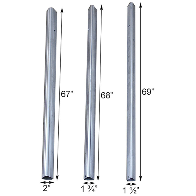 Prime Retreat S&k Aluminum pole With Ground Socket, 15' | Wayfair