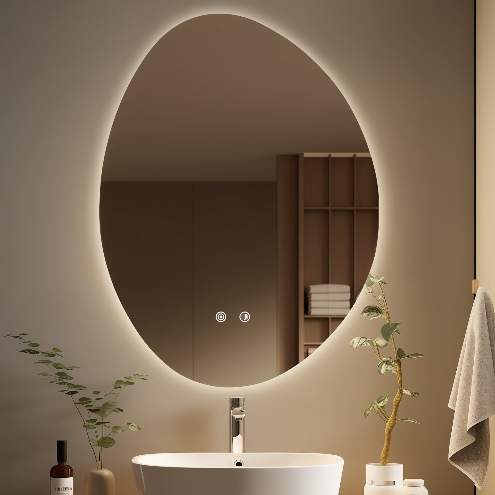 Wrought Studio LED Mirror for Bathroom – Vanity Mirror with Lights ...