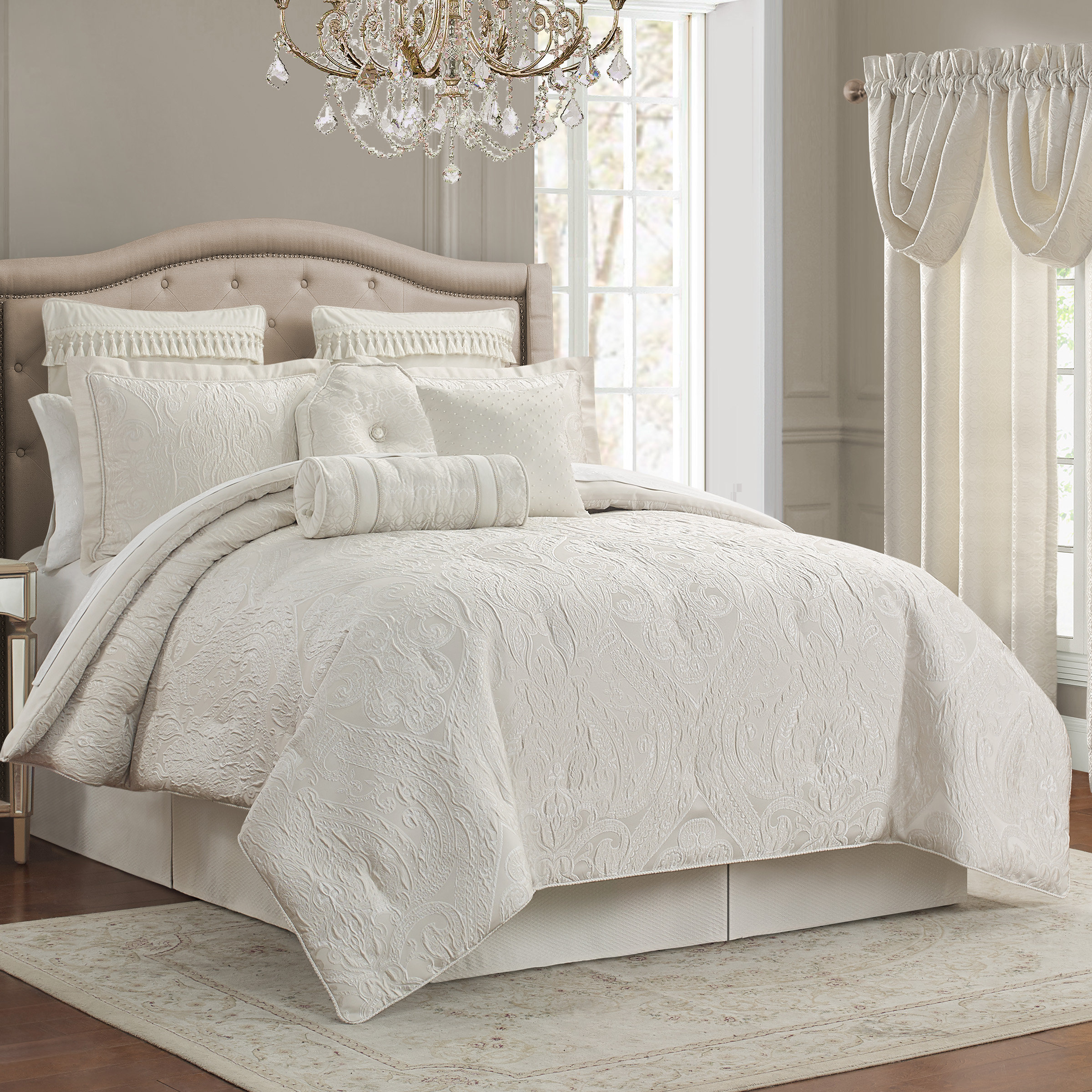 Waterford Bedding Waterford Aragon 6 Piece Comforter Set & Reviews ... Waterford Bedding Waterford Aragon 6 Piece Comforter Set & Reviews ...