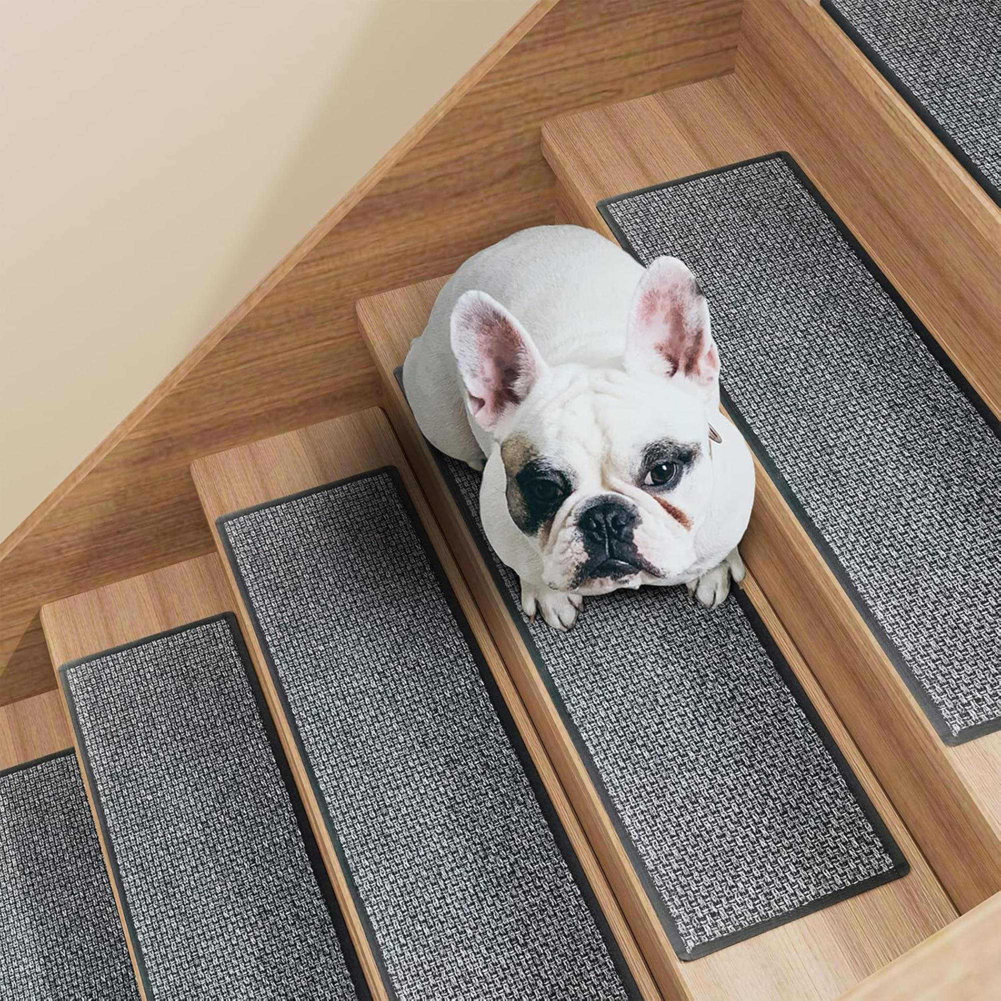 Textiles Hub Stair Treads Carpet For Wooden Steps With Non Slip Rubber ...