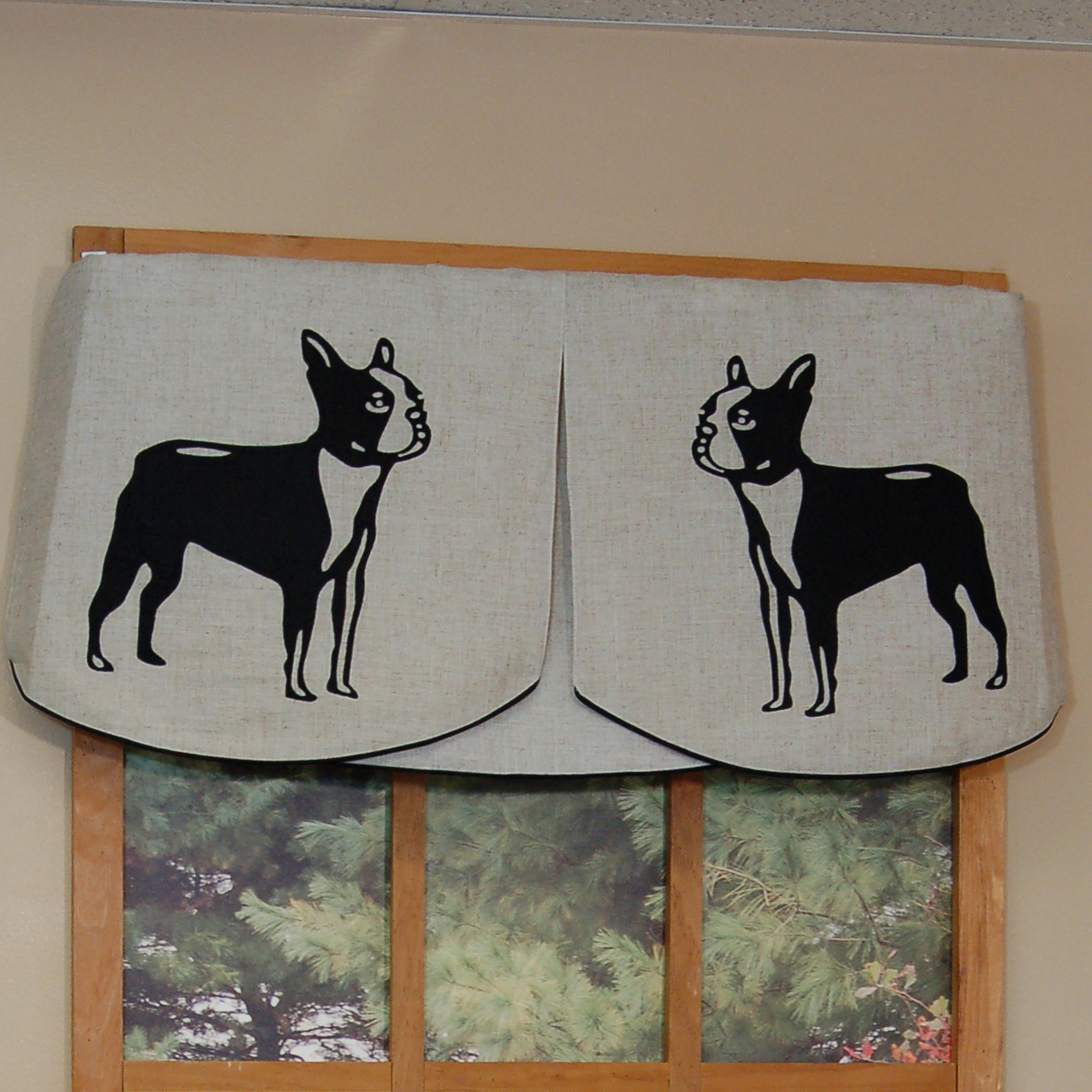 Tucker Murphy Pet™ Hershberger Boston Terrier Dog Window Valance ...