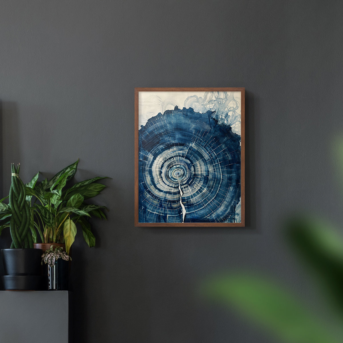 Wrought Studio™ ABSTRACT Series CLXVI -Premium Framed Print -Ready to ...