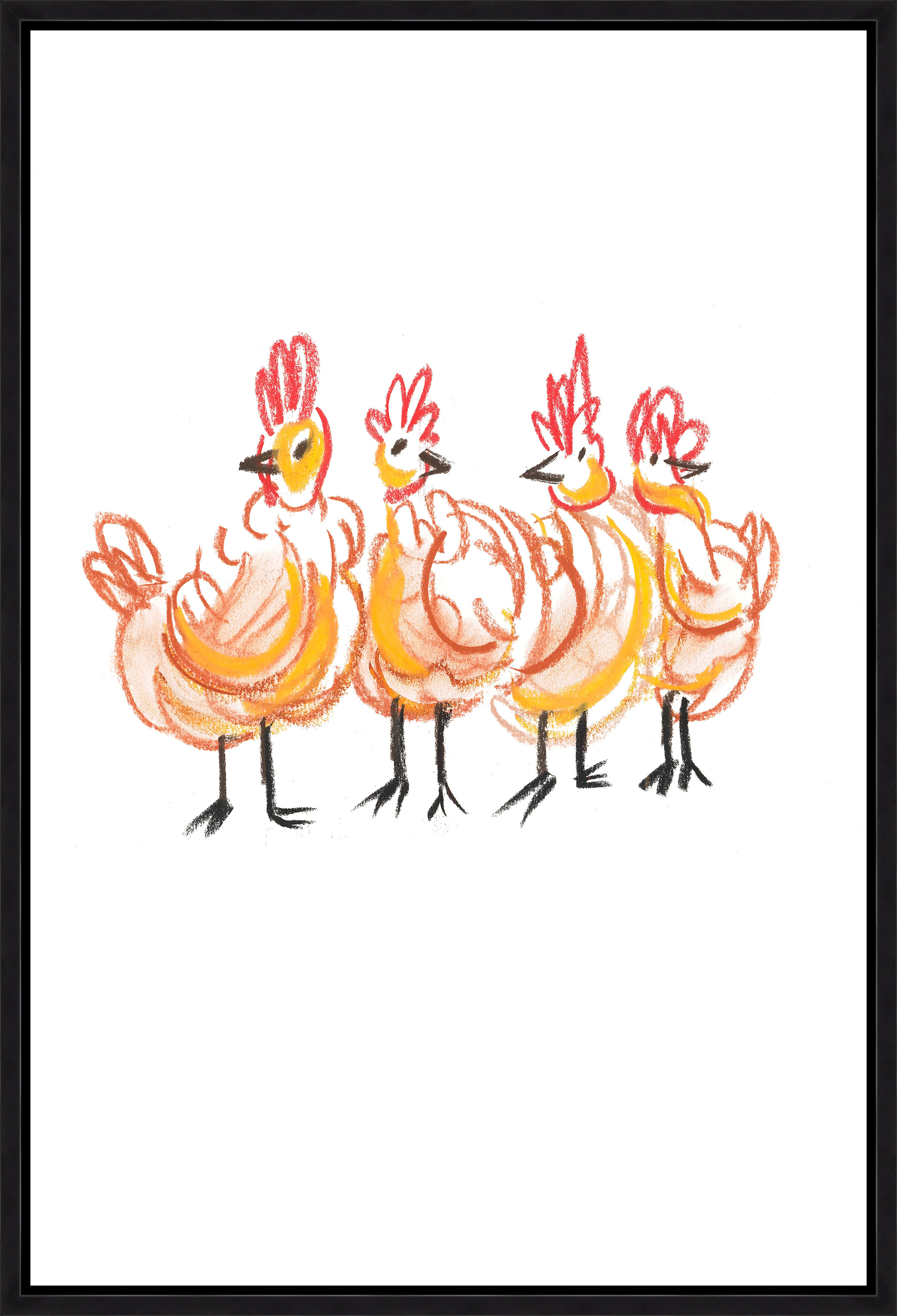 Chelsea Art Studio Kiddie Critters I by David Erickson - Floater Frame ...