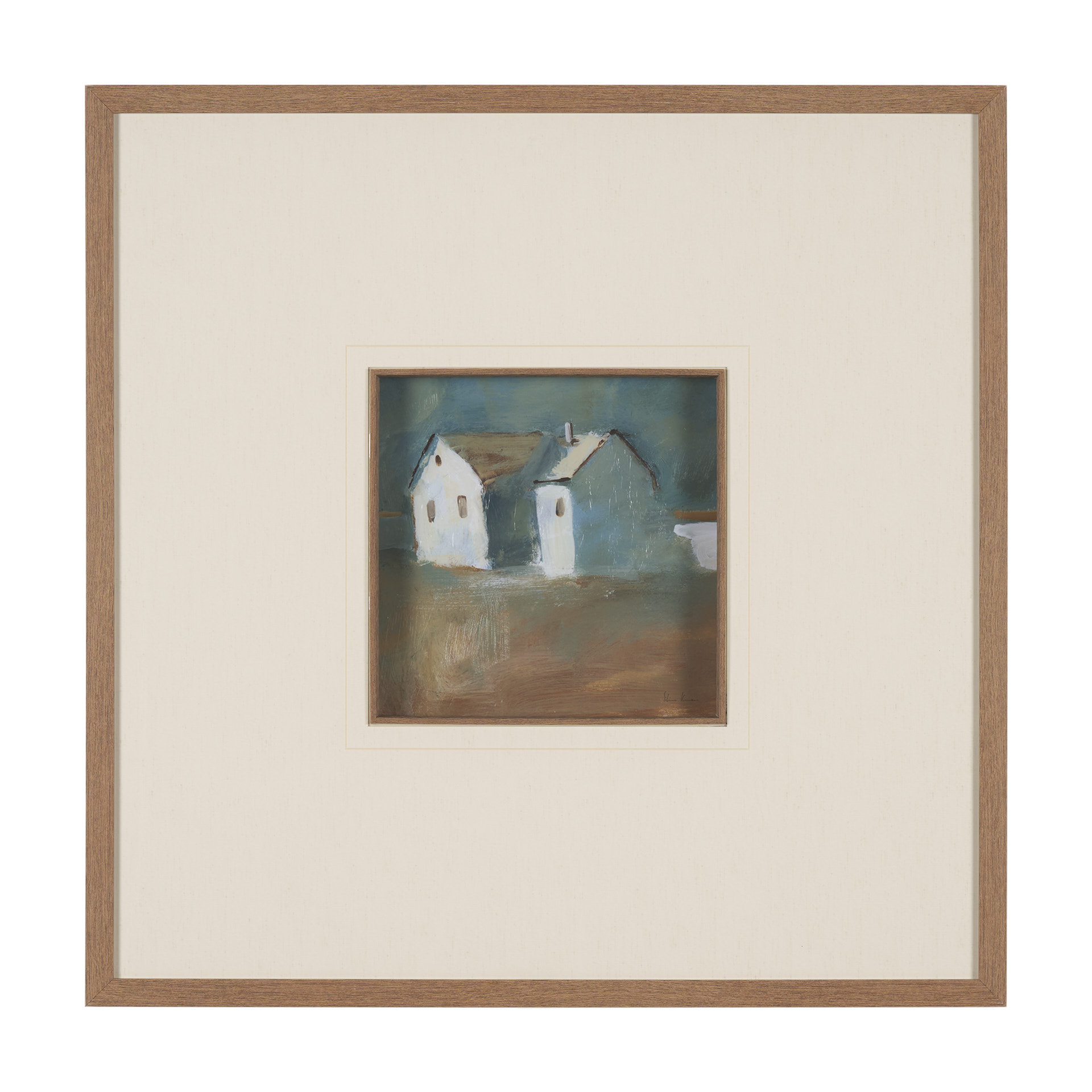 Joss & Main Structured View II By Studio A Hand Embellished Framed Art Print Matted Under Glass ...