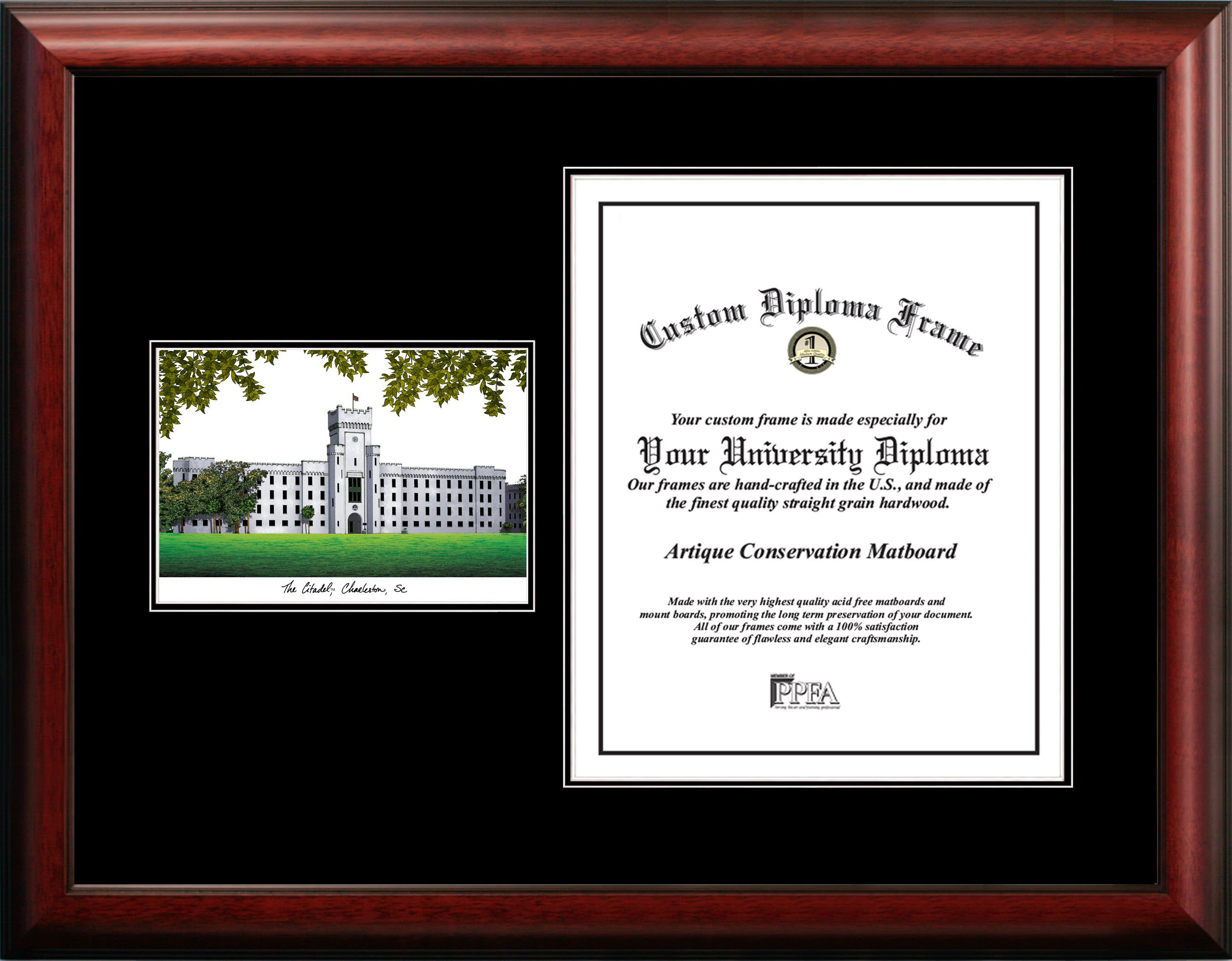 Campus Images The Citadel 16W X 20H Diplomate Diploma Frame - Wayfair ...