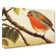 ClassicLiving Contemporary Robin Bird - Wrapped Canvas Painting ...