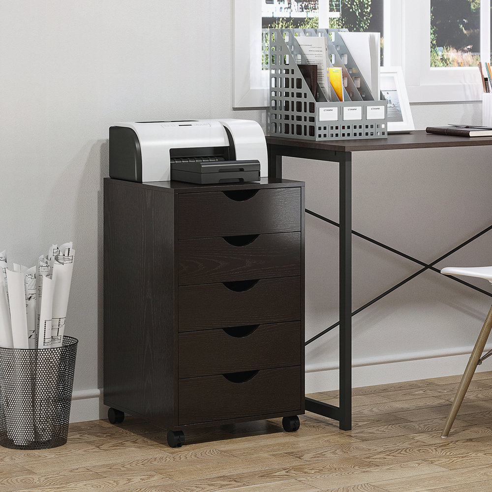Wrought Studio 5 Drawer File Cabinet Storage Organizer Filing Cabinet ...