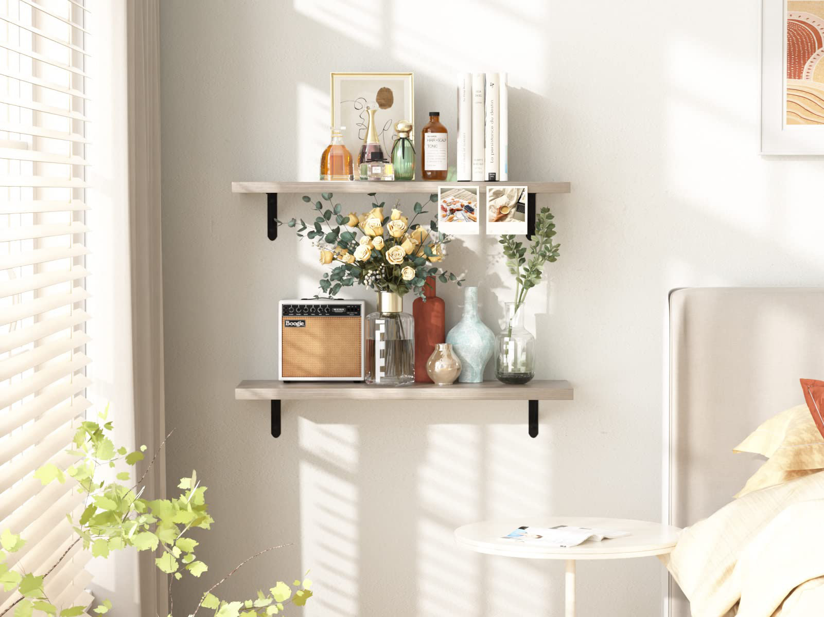 17 Stories Satsuma 2 Piece Floating Shelf | Wayfair