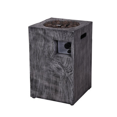 Steelside™ Drisko 25" H x 18" W Metal Propane Outdoor Fire Column | Wayfair