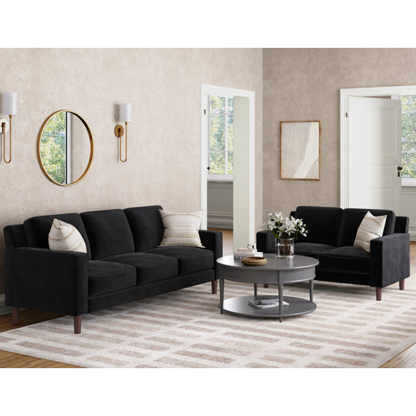 Zipcode Design™ Ferranti 2 Piece Living Room Set, Velvet & Reviews ...