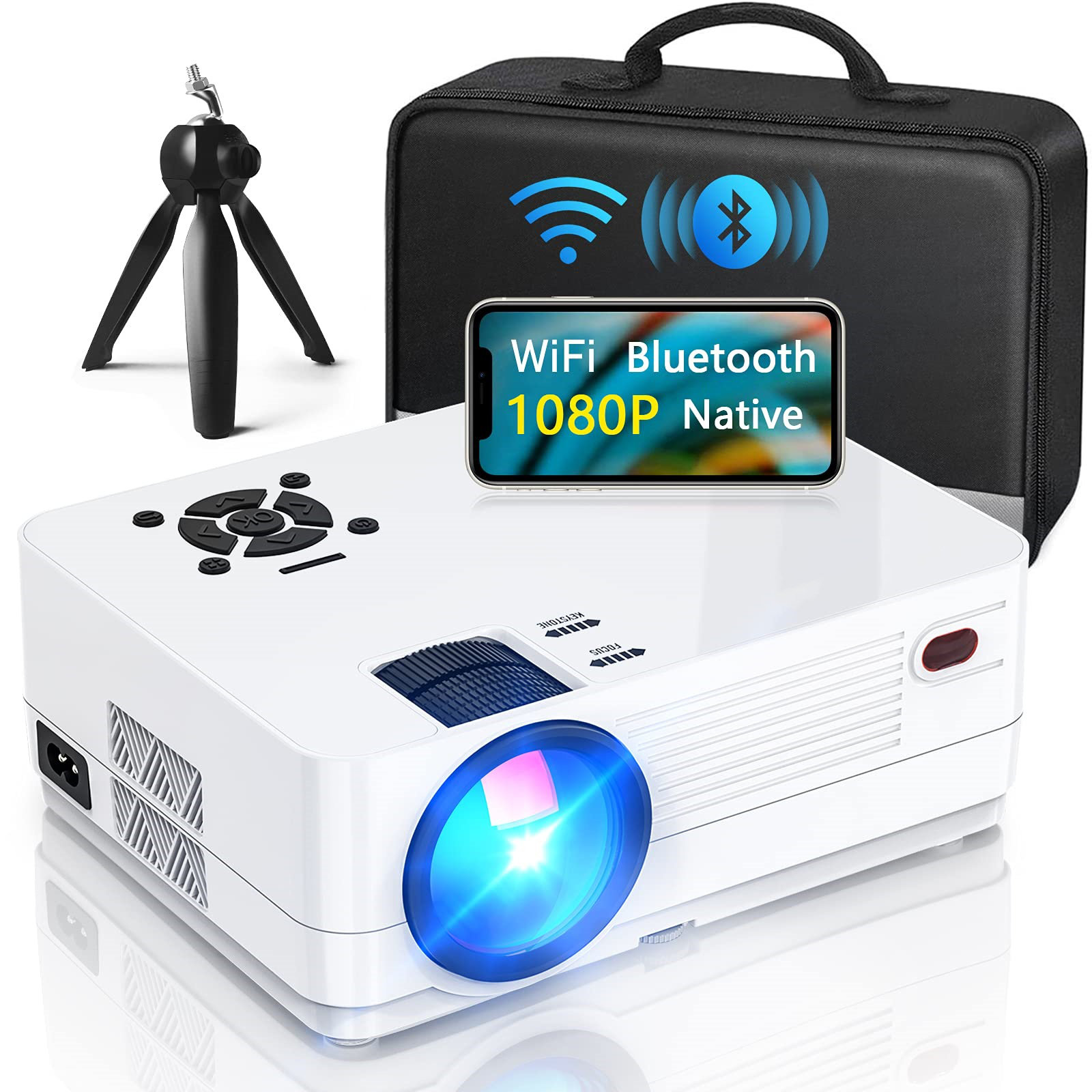 ALL AMERICAN FURNITURE & MATTRESS, INC Native 1080P Projector With Wifi ...