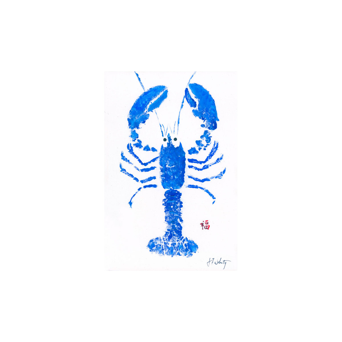 FishAye Trading Company Nantucket 17" Blue Lobster Vinyl Placemat ...