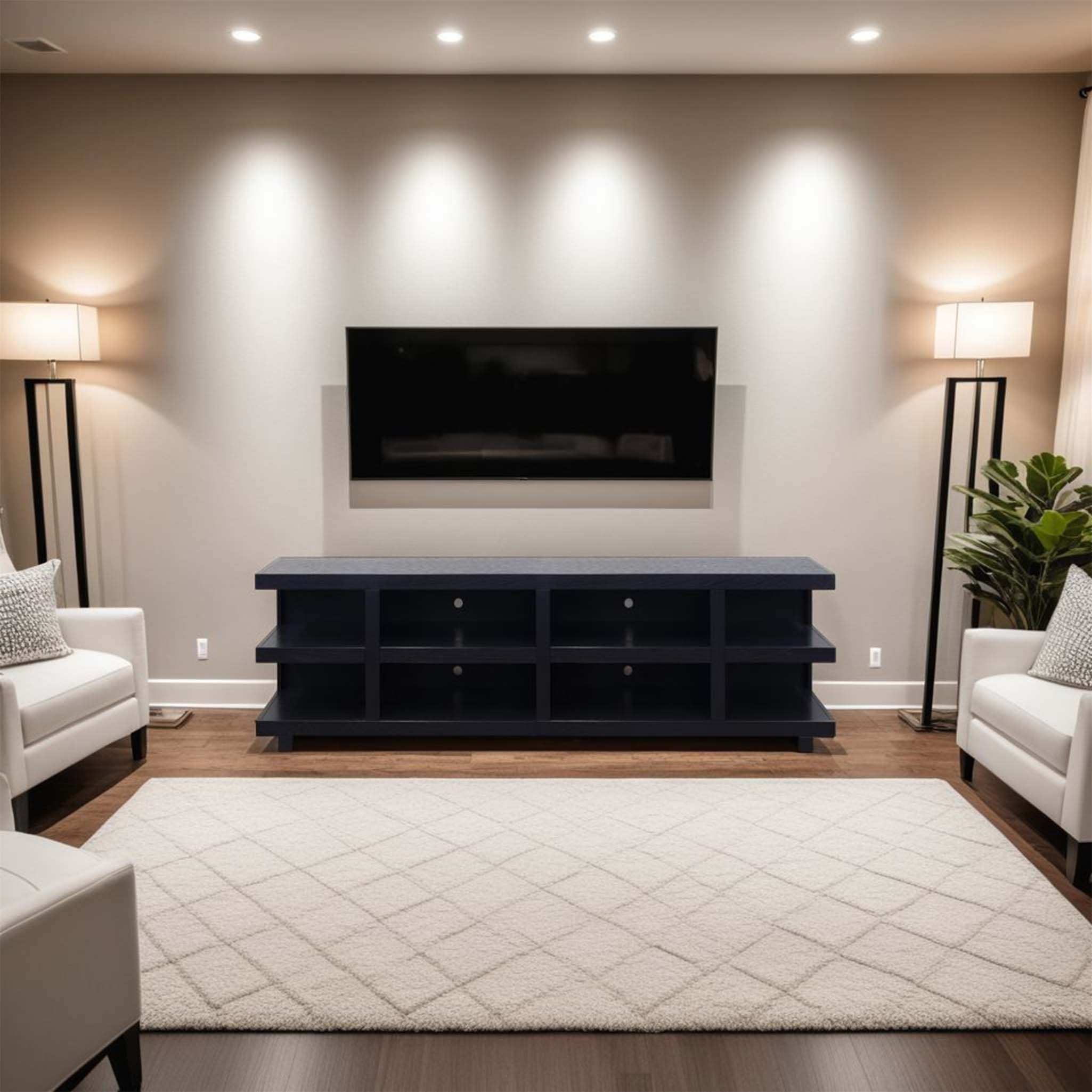 Hokku Designs Laurel Canyon 85 Inch TV Stand For Tvs Up To 95 Inches ...