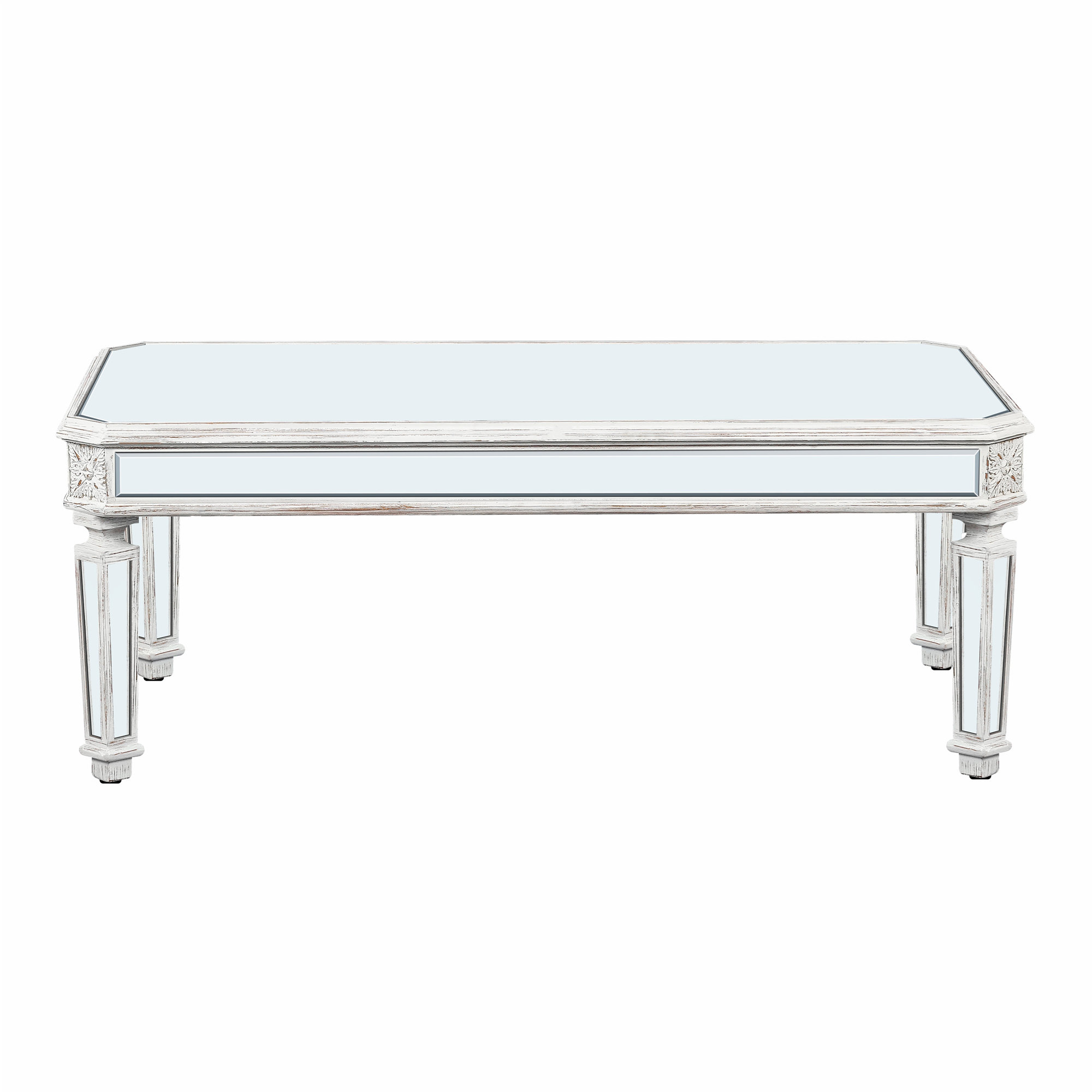 Ophelia & Co. Silver Mirrored Coffee Table | Wayfair