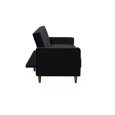 Corrigan Studio® Stetson 80" Velvet Square Arm Sofa Bed & Reviews | Wayfair