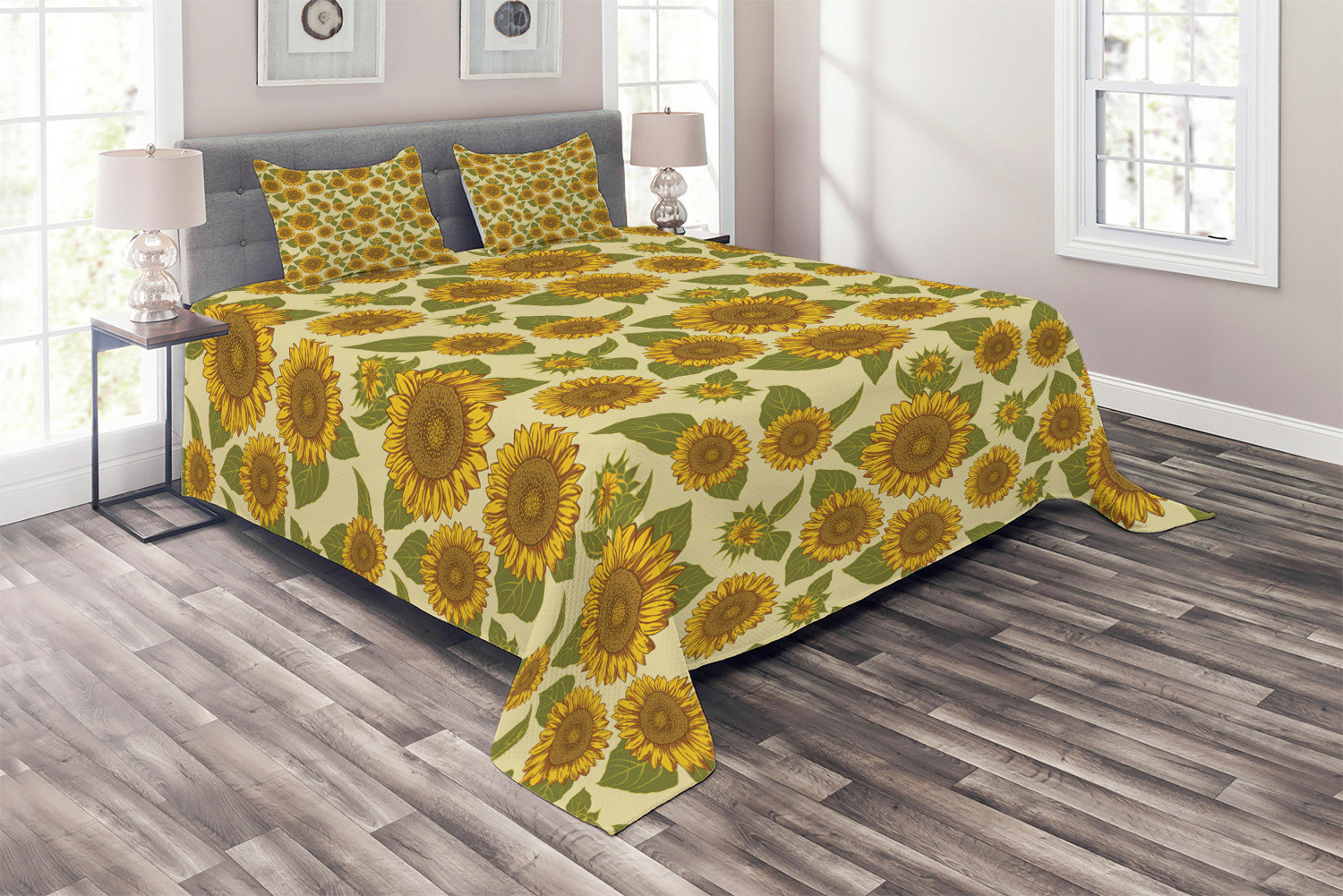 Ambesonne Sunflower Coverlet Set | Wayfair