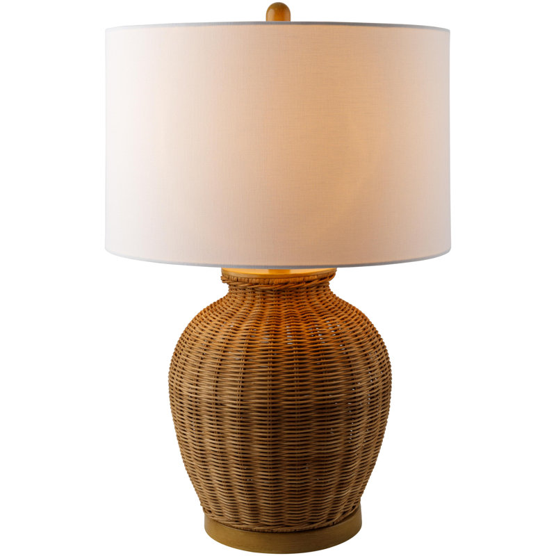 Beachcrest Home™ Bocanegra Rattan Table Lamp & Reviews | Wayfair