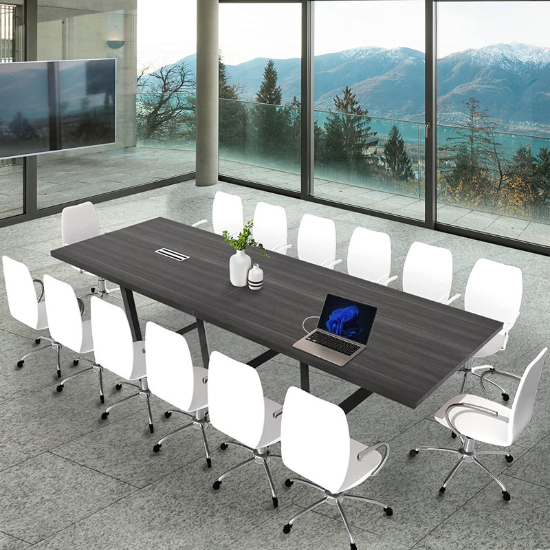 Inbox Zero Rectangle Conference Table & Reviews | Wayfair