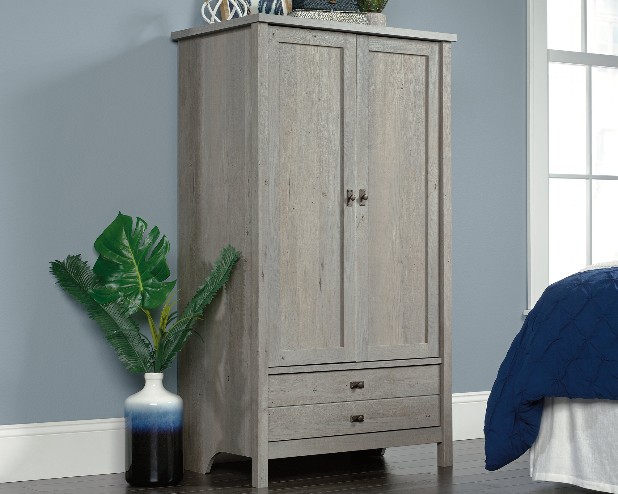 Lark Manor Villeparis Armoire Raven Oak - Wayfair Canada