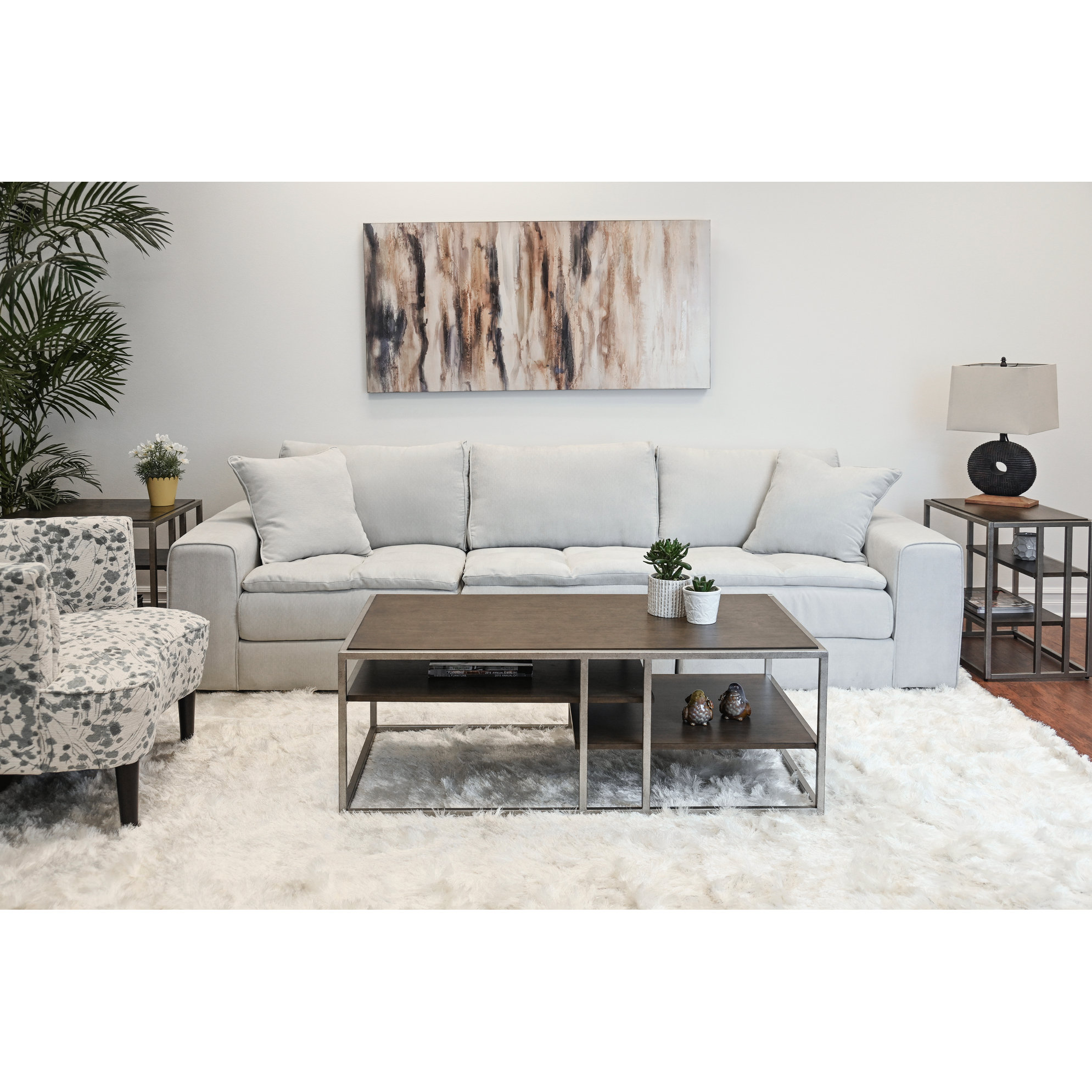 Latitude Run® 3 Living Room Table - , Metal, Wood, Functional For Metal ...