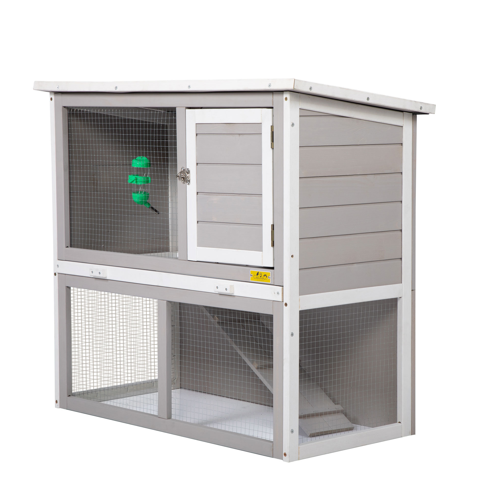 Tucker Murphy Pet™ Bellbrook 2-Storey Waterproof Roof Rabbit Hutch ...