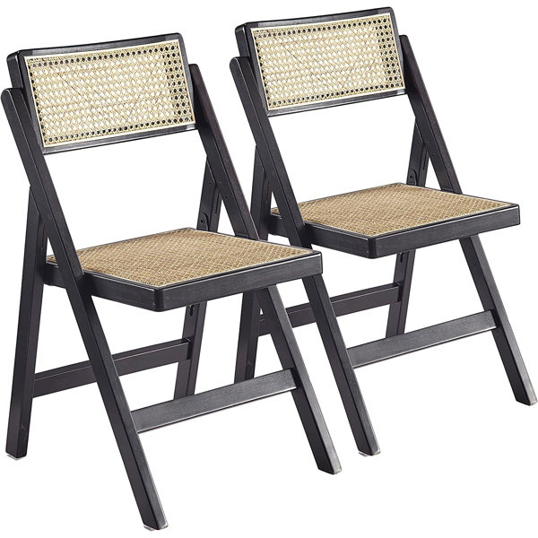 Heritage Houseware Rattan Stackable Folding Chair Folding Chair Set ...