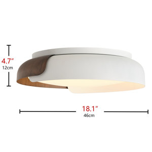 Ivy Bronx 30W LED Dimmable Ceiling Lamp for Bedroom Hallway Bathroom ...
