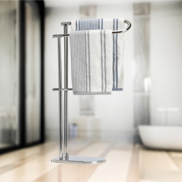 BOJUNTAN Freestanding Towel Rack For Bathroom Floor - Easy To Assemble ...