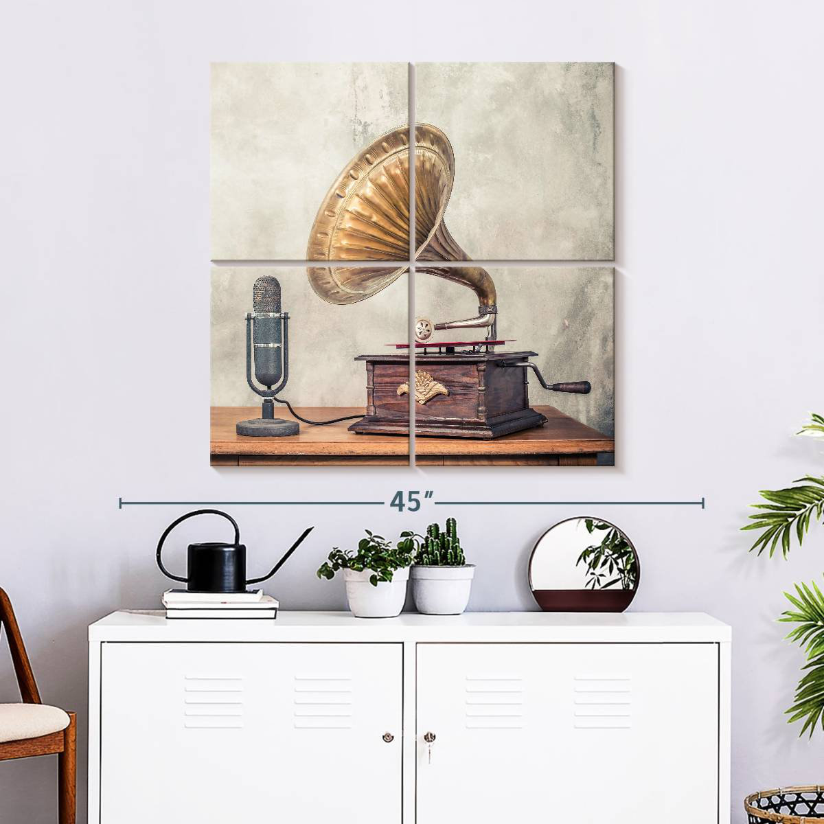 Elephant Stock Mic And Gramophone | Wayfair