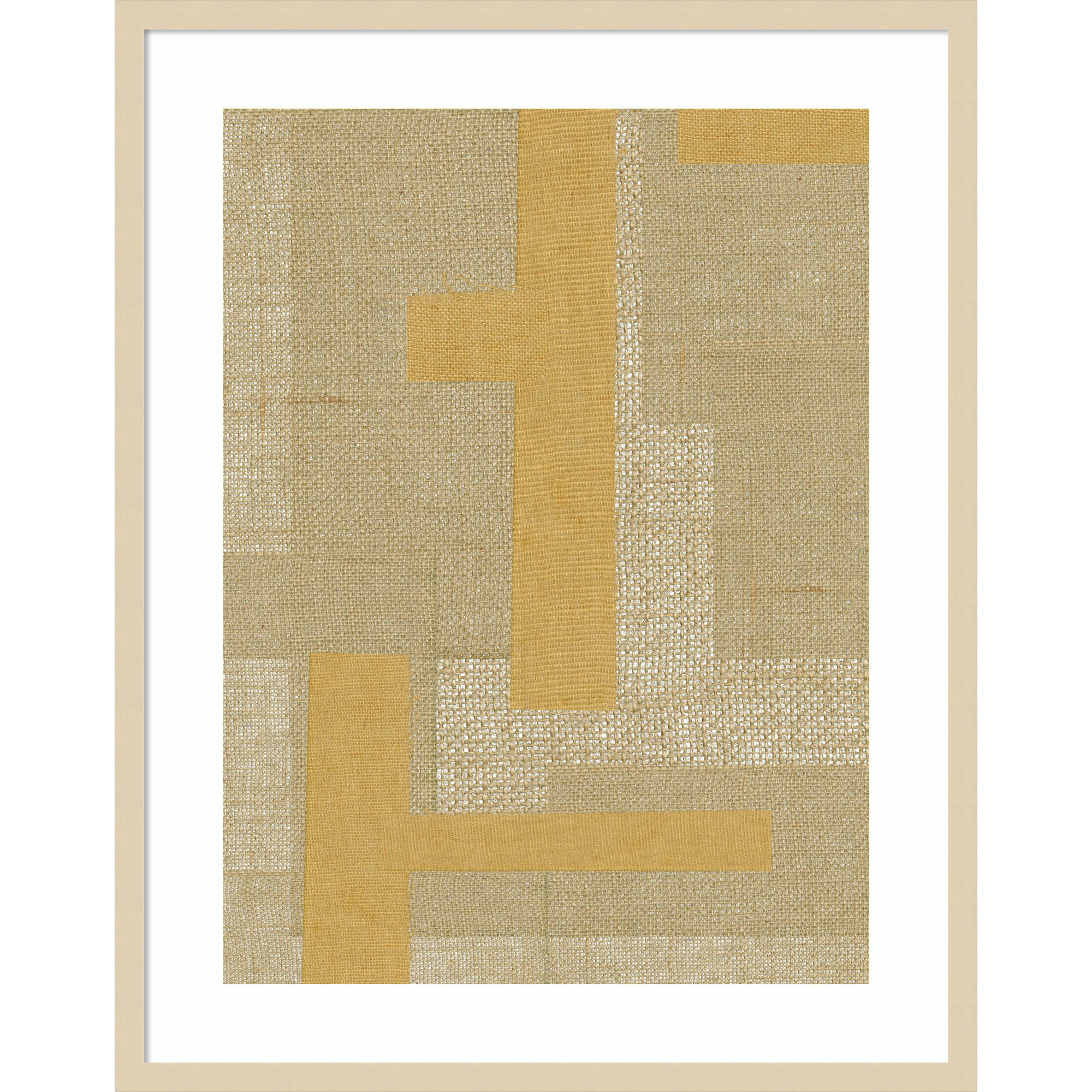 Joss & Main Ormsby Fabric Pattern Collage No 4 by The MIUUS STUDIO Wood Framed Wall Art Print ...