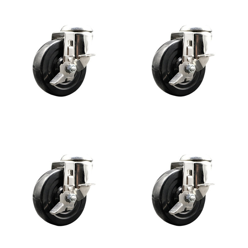 Service Caster Soft Rubber Casters | Wayfair
