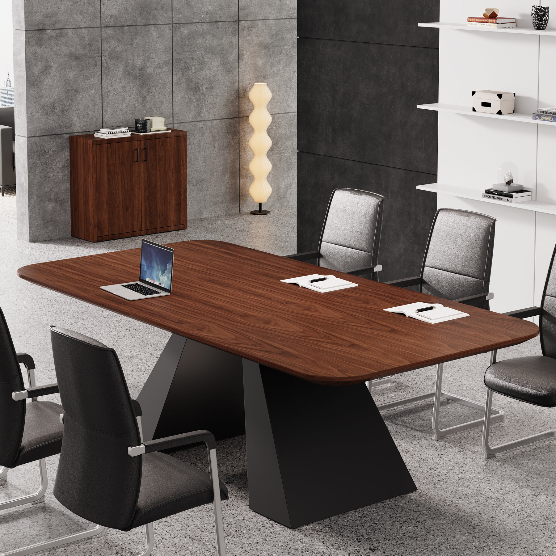 Ivy Bronx 6.5 Ft Solid Wood Conference Table - Wayfair Canada