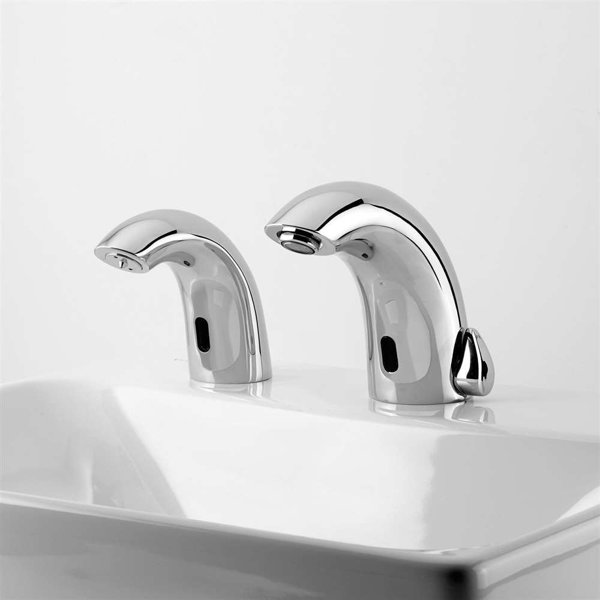 FontanaShowers Chrome Automatic Motion Sensor Faucet for Commercial ...