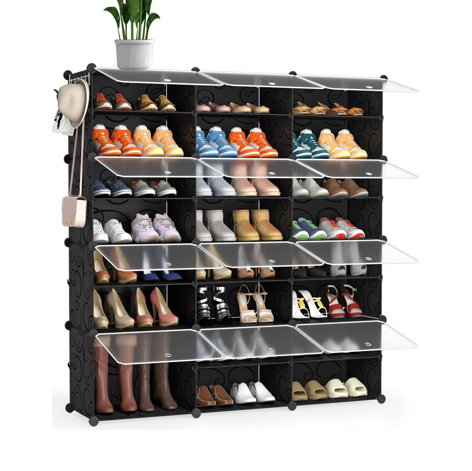 Rebrilliant 8 Tier Shoe Storage Cabinet - Wayfair Canada